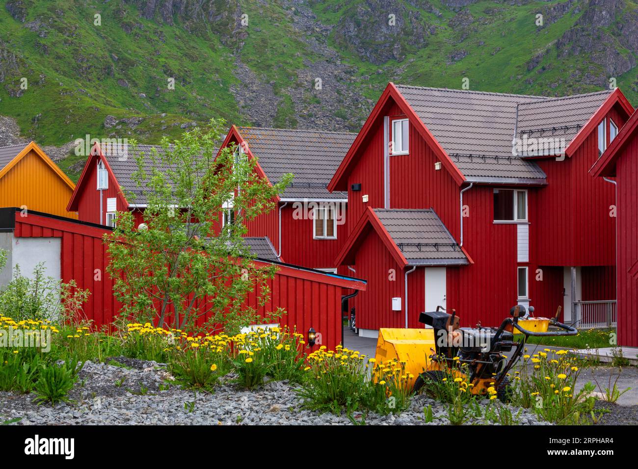 Ballstad fishing village, Lofoten Islands, Nordland County, Norway ...