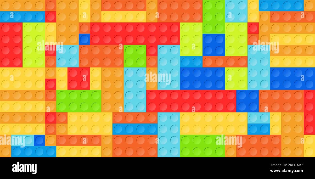 Toy construction blocks background. Colorful plastic toy bricks ...