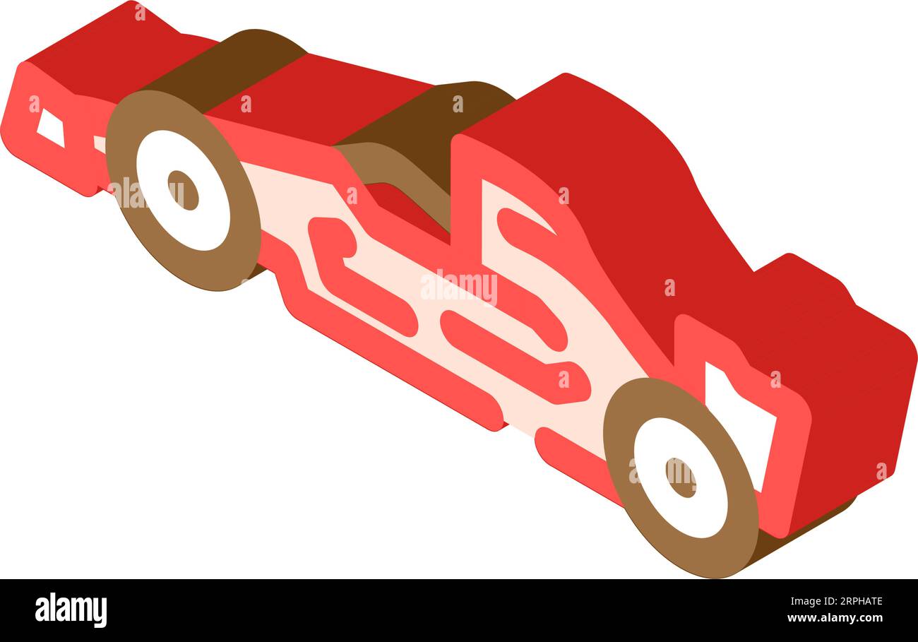 sport racing car vehicle auto isometric icon vector illustration Stock ...
