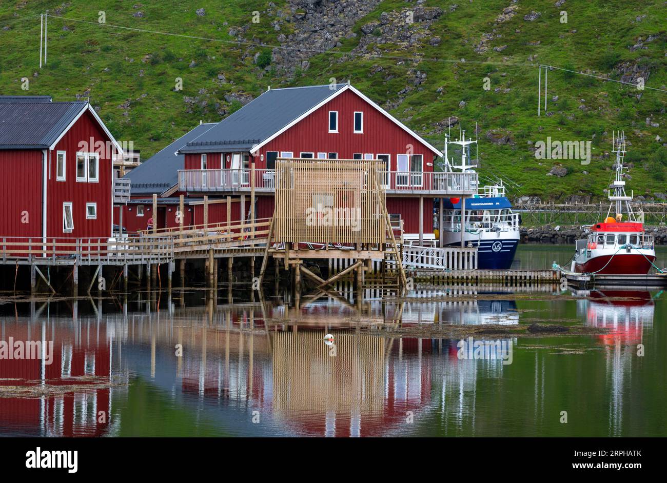 Ballstad fishing village, Lofoten Islands, Nordland County, Norway ...