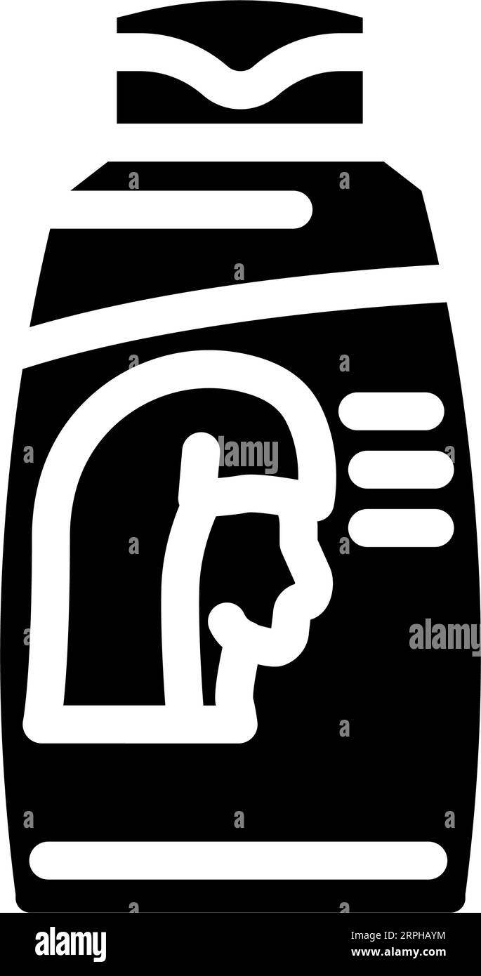 shampoo hygiene glyph icon vector illustration Stock Vector Image & Art ...