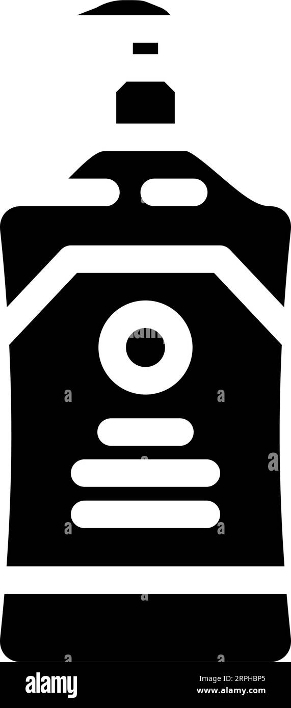 body lotion hygiene glyph icon vector illustration Stock Vector Image ...