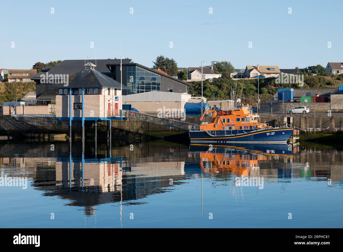 4 September 2023. Buckie Harbour,Moray,Scotland.This is the RNLI Buckie ...