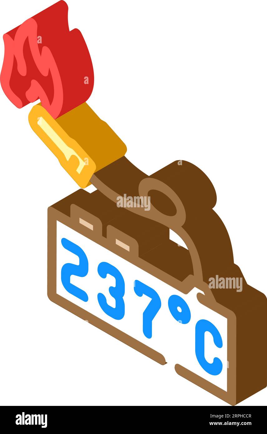 thermometer isometric icon vector illustration Stock Vector Image & Art - Alamy