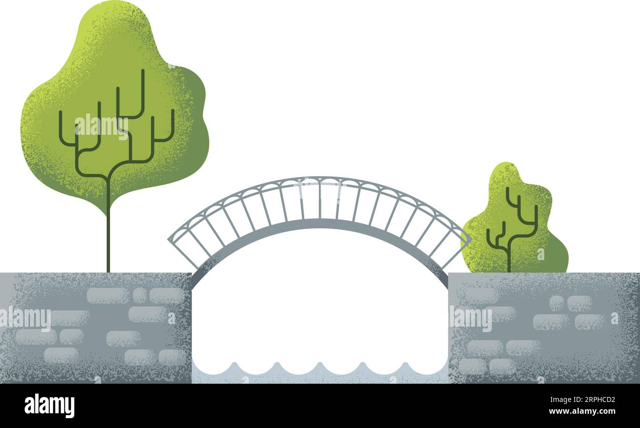 Stone River Bridge Stock Vector Images Alamy