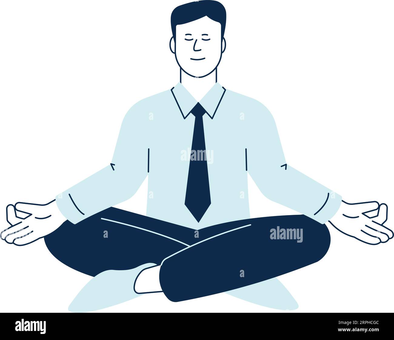 Calm serene person Stock Vector Images - Alamy