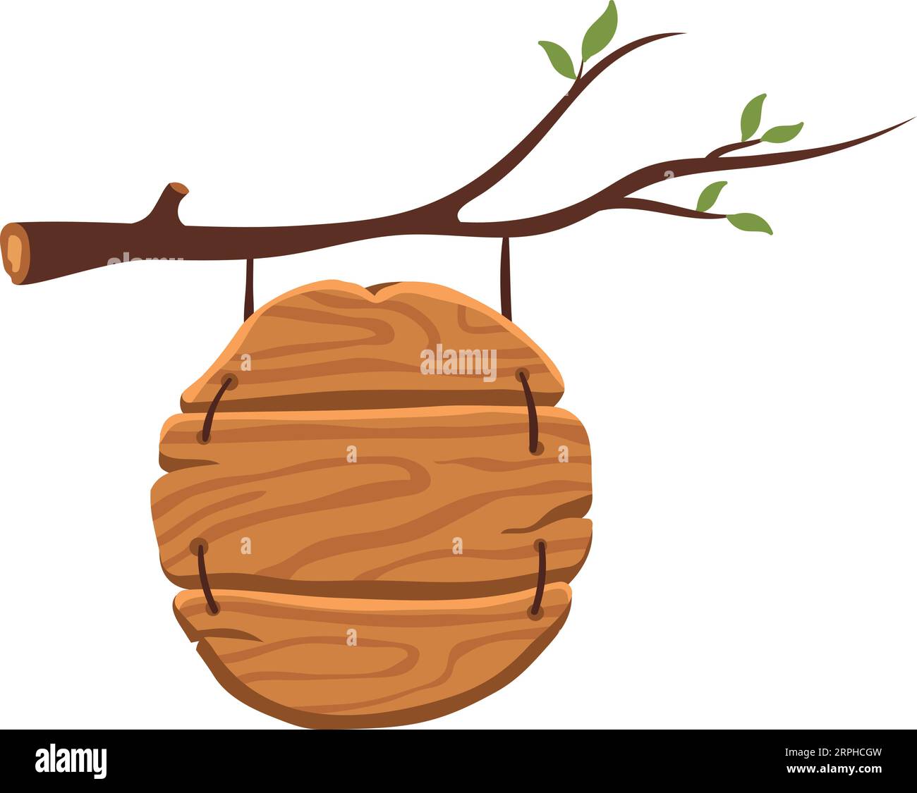 Cartoon round tree hi-res stock photography and images - Alamy