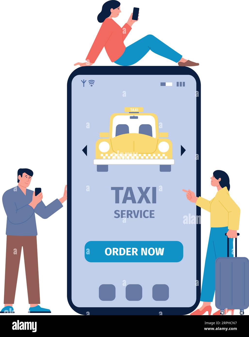 Taxi passenger screen Stock Vector Images - Alamy