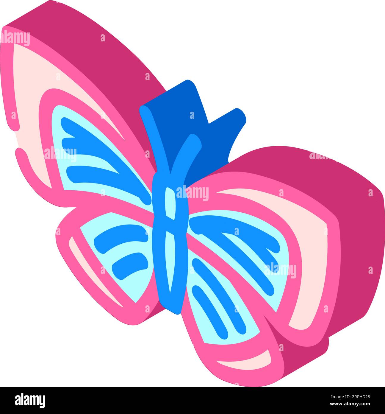 spring azure insect isometric icon vector illustration Stock Vector ...