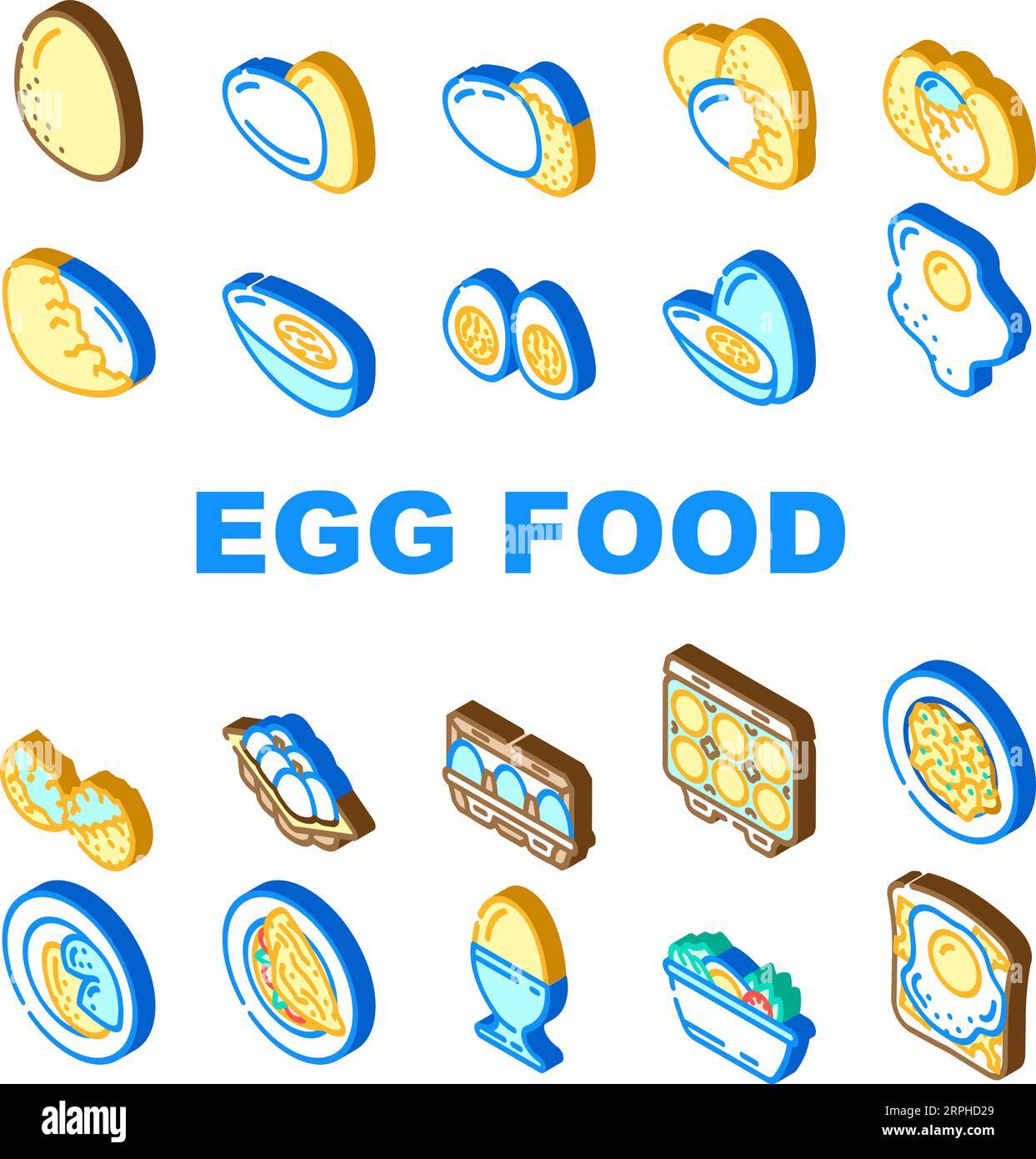 egg food healthy fresh icons set vector Stock Vector Image & Art - Alamy