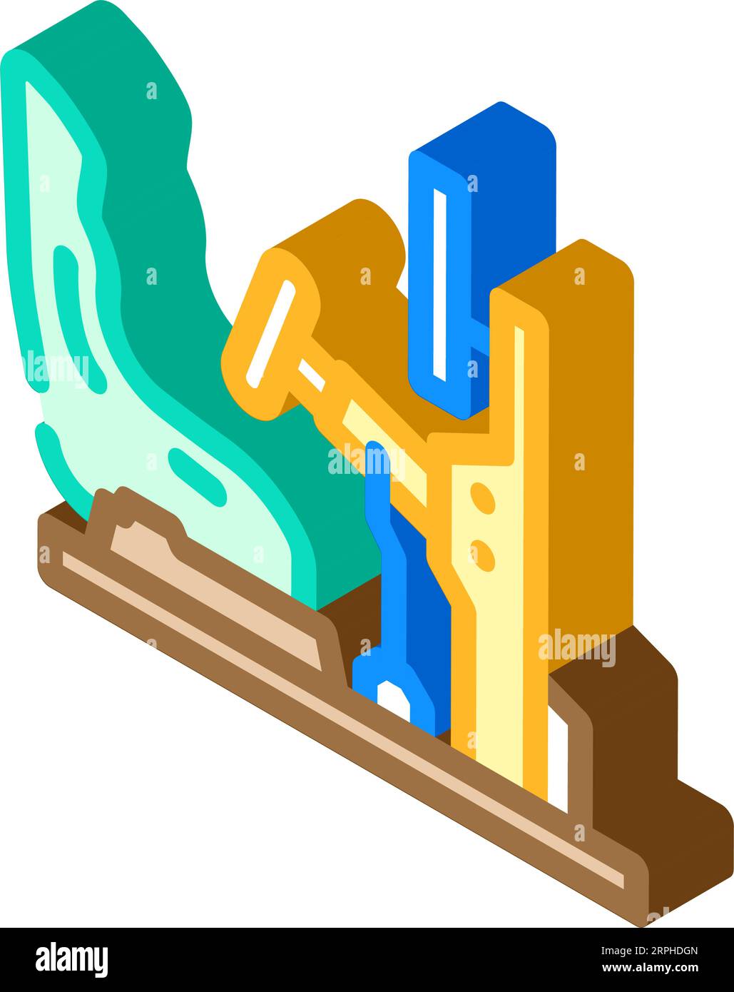 racing simulator vehicle isometric icon vector illustration Stock ...