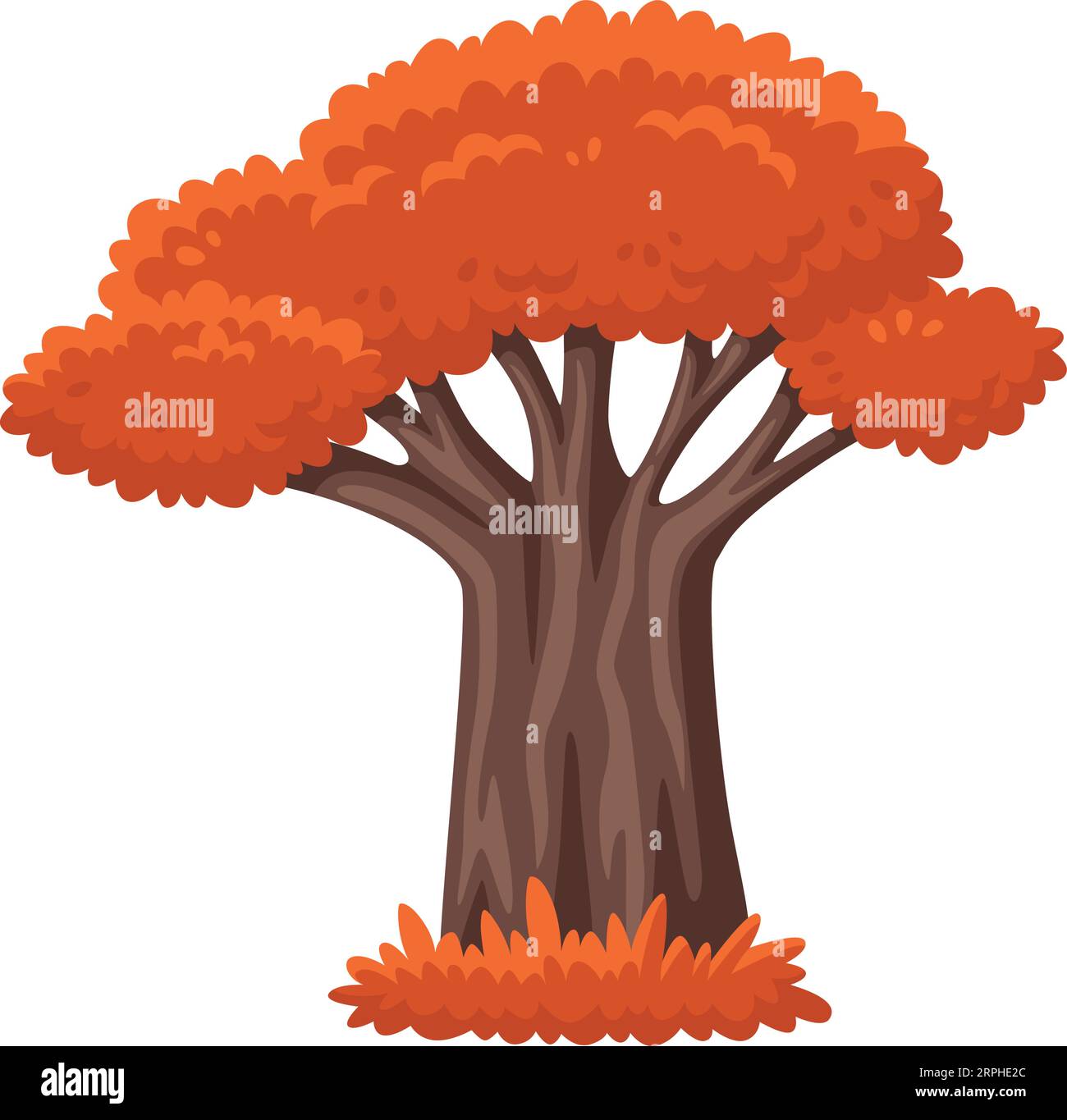 Orange tree illustration Stock Vector Images - Alamy