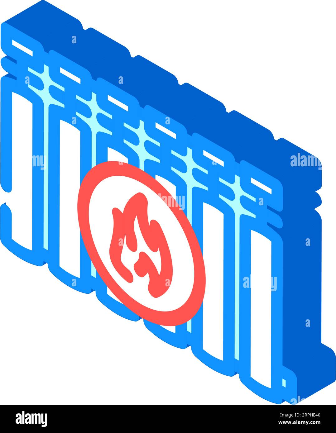 radiator isometric icon vector illustration Stock Vector Image & Art ...