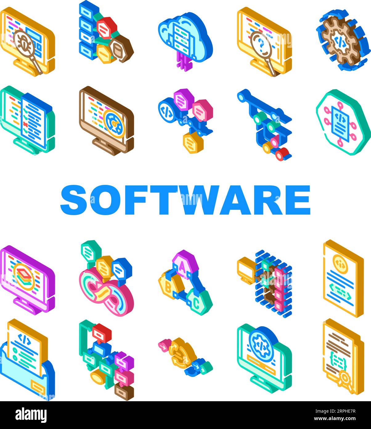 Compute code Cut Out Stock Images & Pictures - Alamy