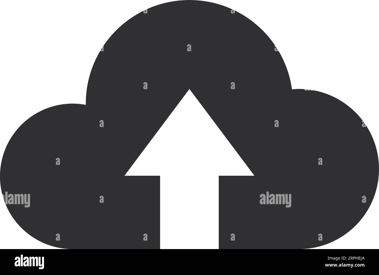 Upload symbol. Cloud storage with up arrow icon Stock Vector Image ...