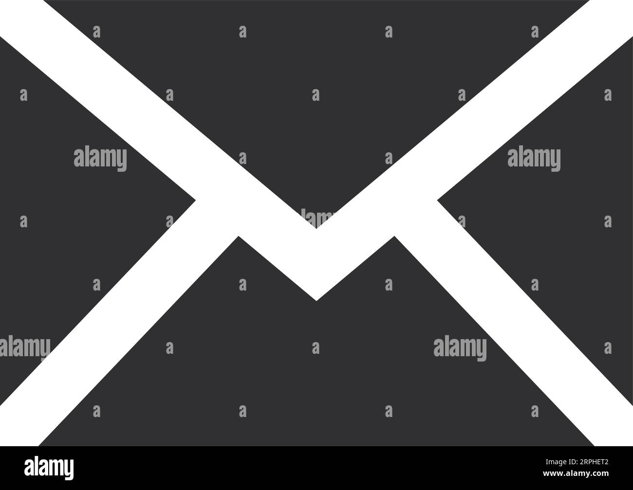 Mail icon. Black envelope symbol. Email sign Stock Vector Image & Art ...