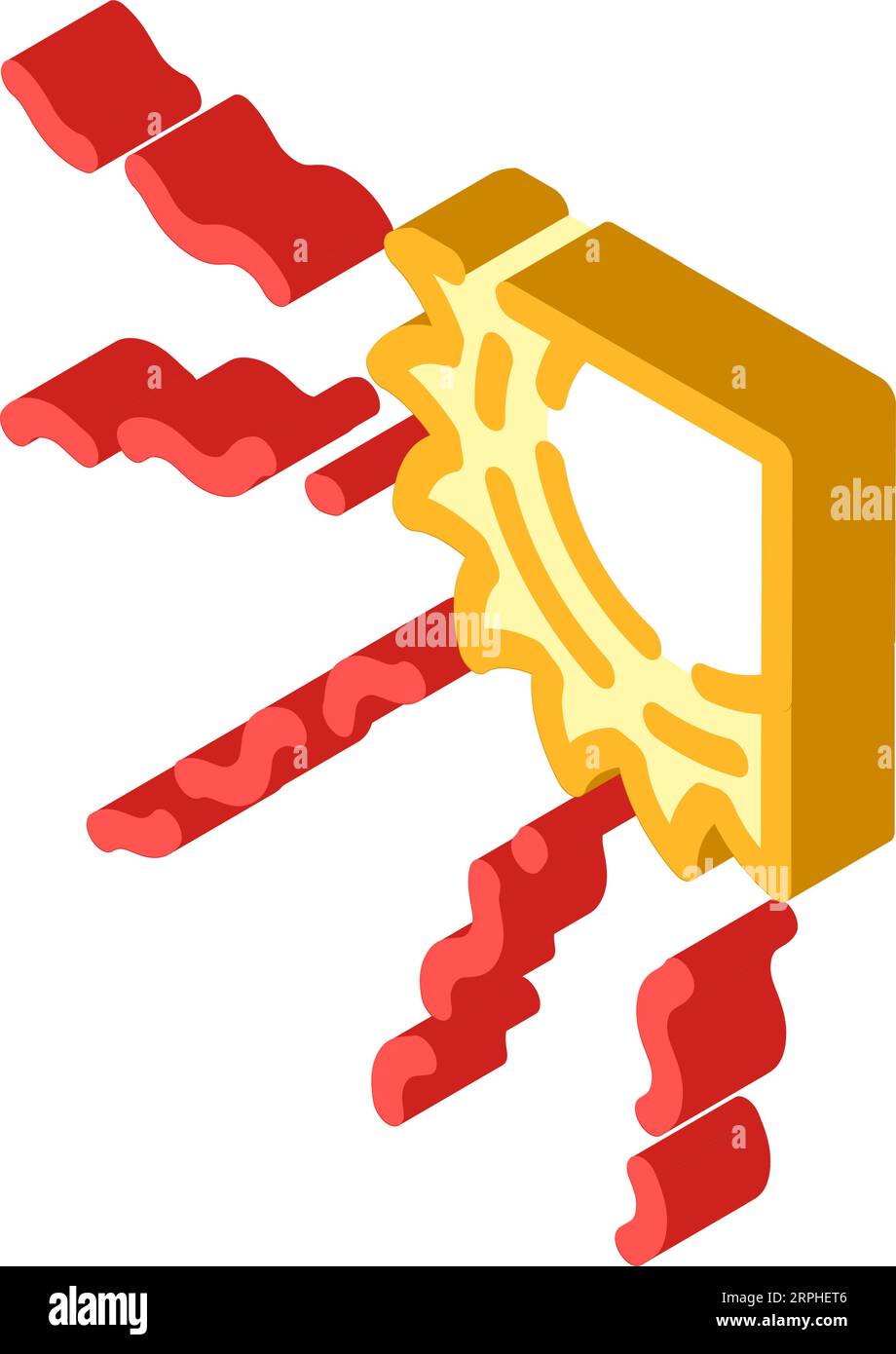 heat wave isometric icon vector illustration Stock Vector Image & Art ...