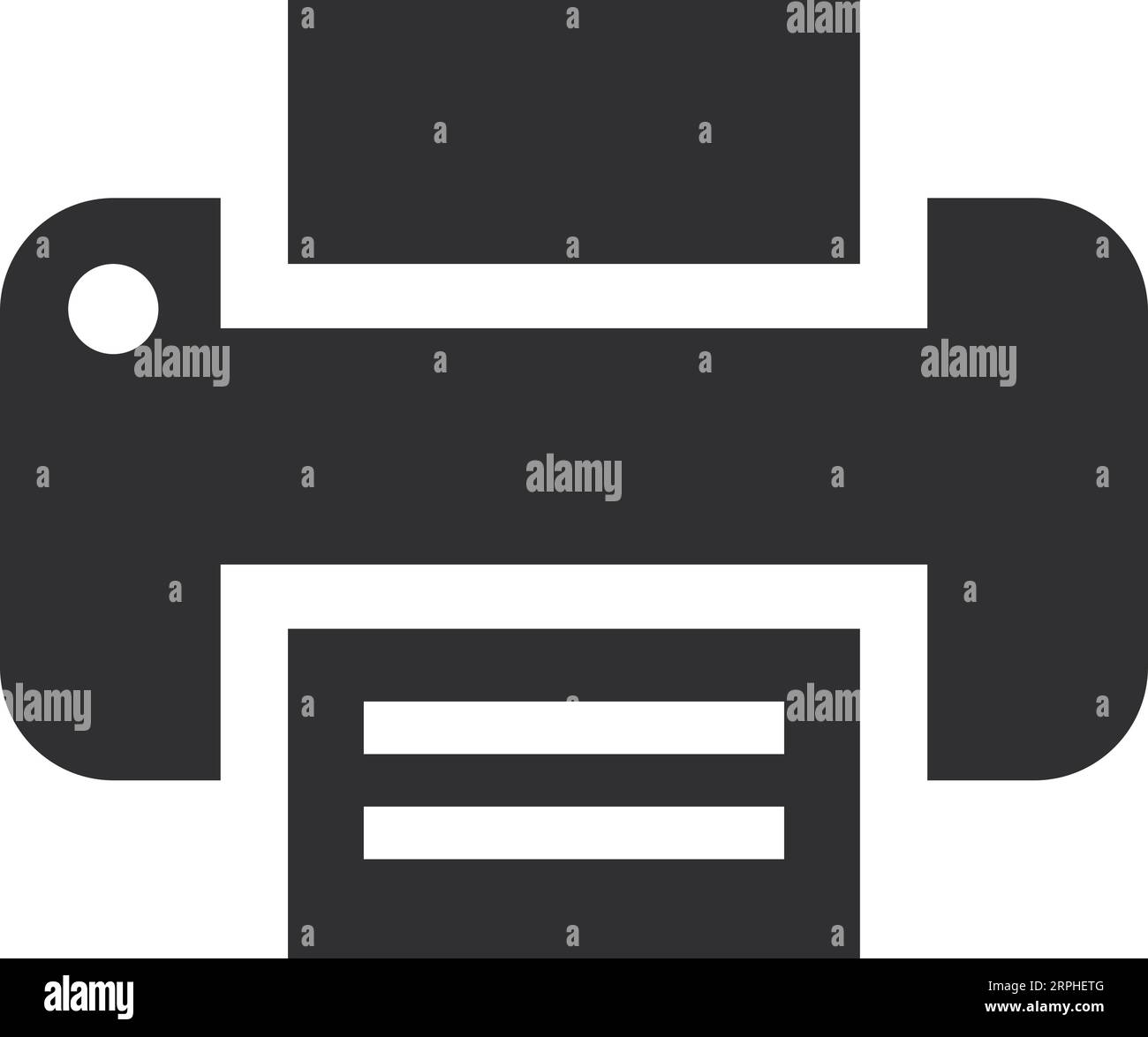 Fax icon. Black printer symbol. Office machine Stock Vector Image & Art ...