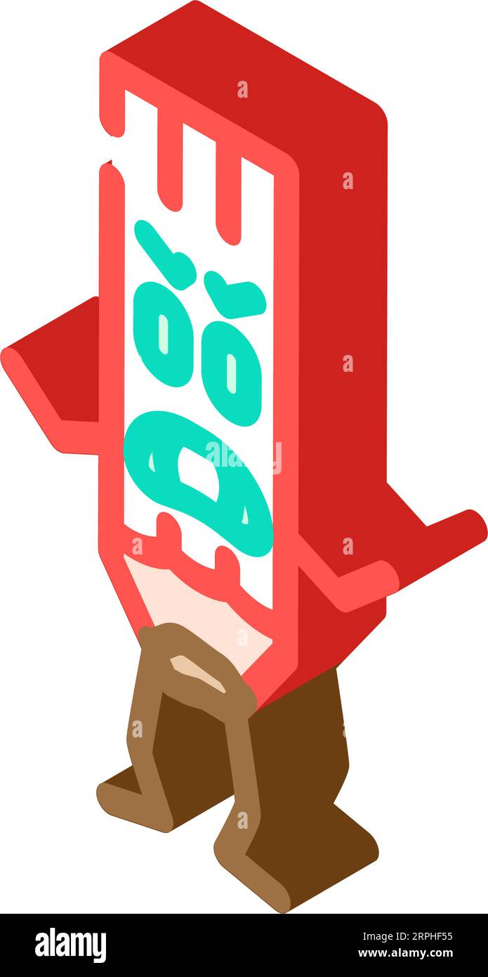 fun pen character isometric icon vector illustration Stock Vector Image ...