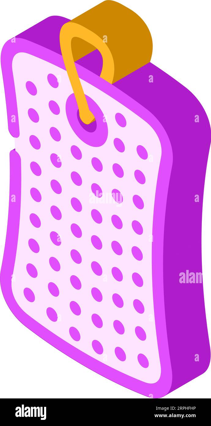 bath sponge hygiene isometric icon vector illustration Stock Vector ...