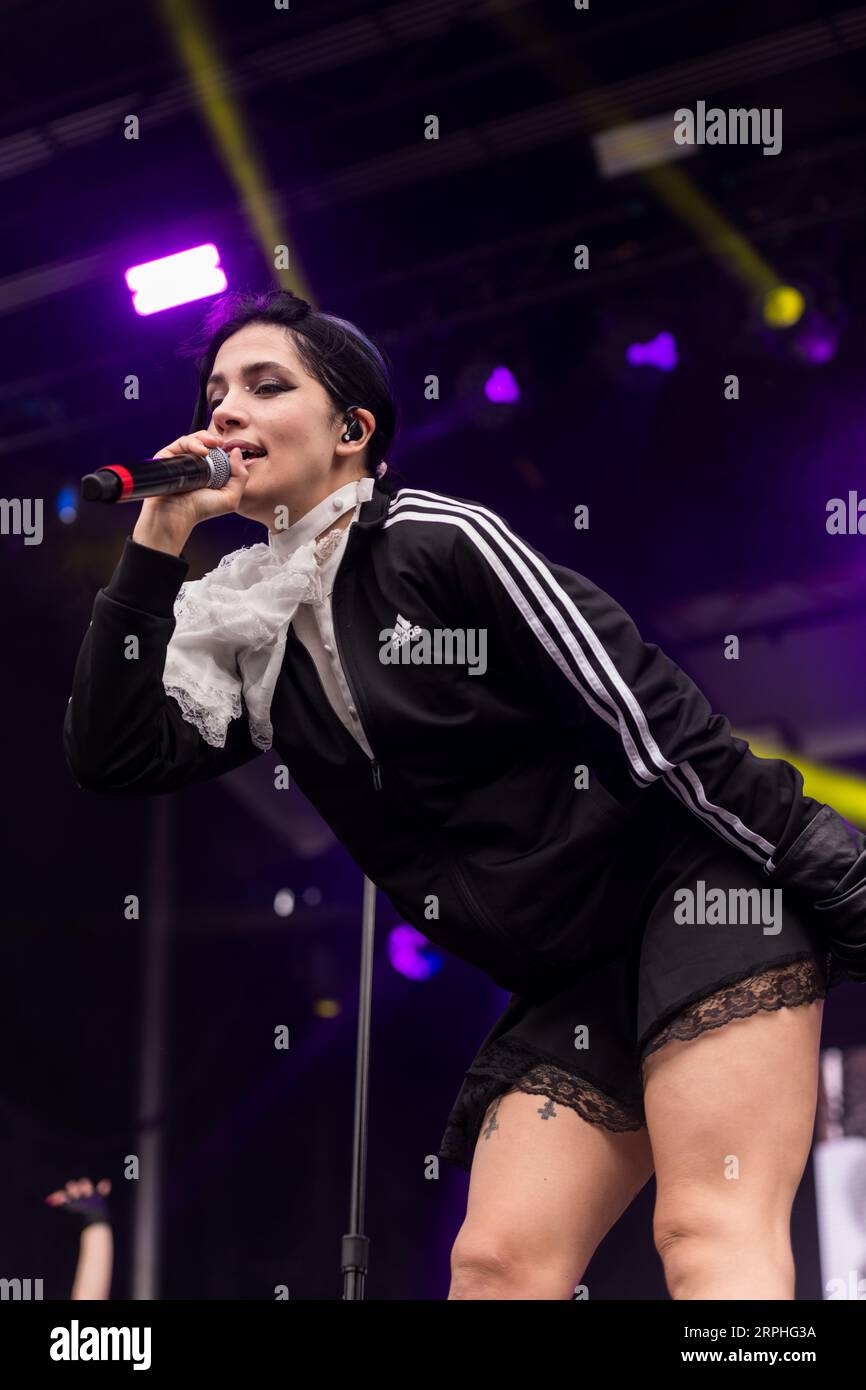 Seattle, USA. 3 Sep, 2023. The Moscow band Pussy Riot performing at the ...