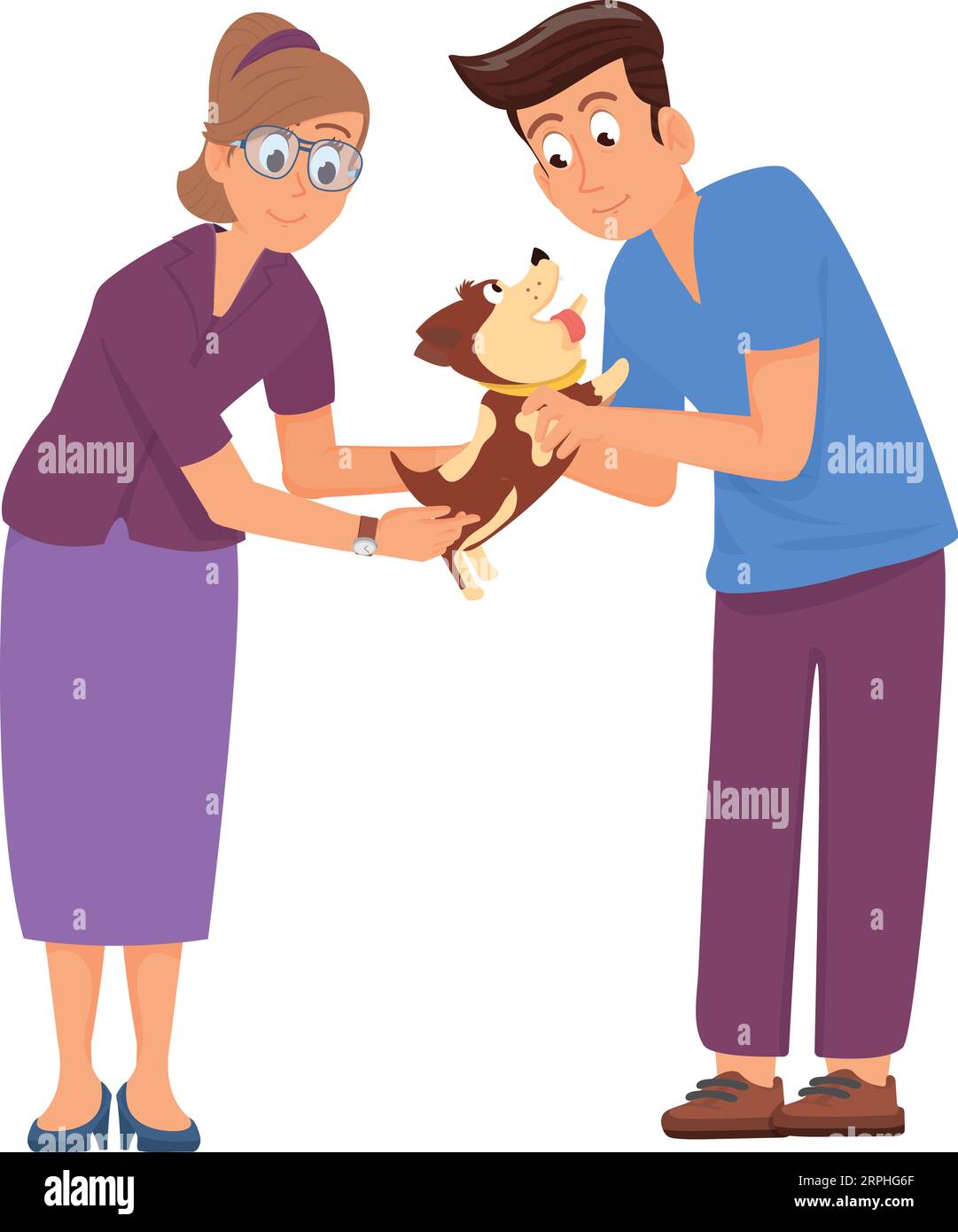 Happy female owner hand Cut Out Stock Images & Pictures - Alamy