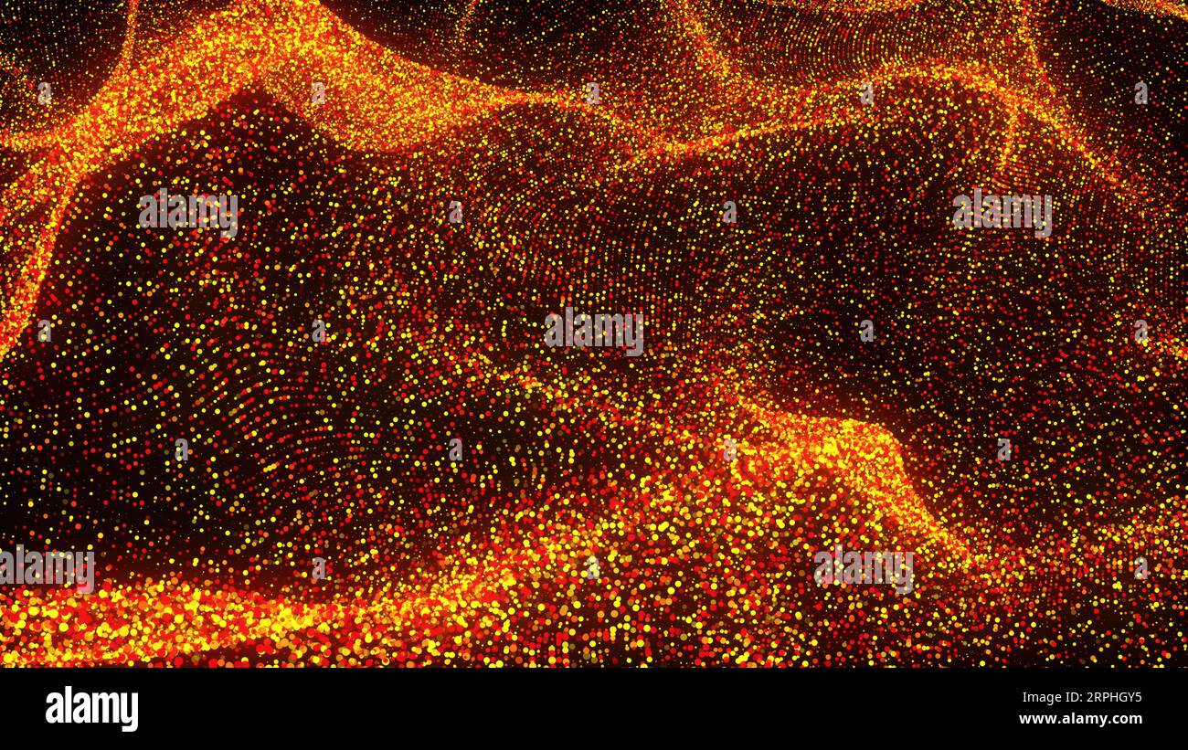 Animation gold line fire particles hi-res stock photography and images ...