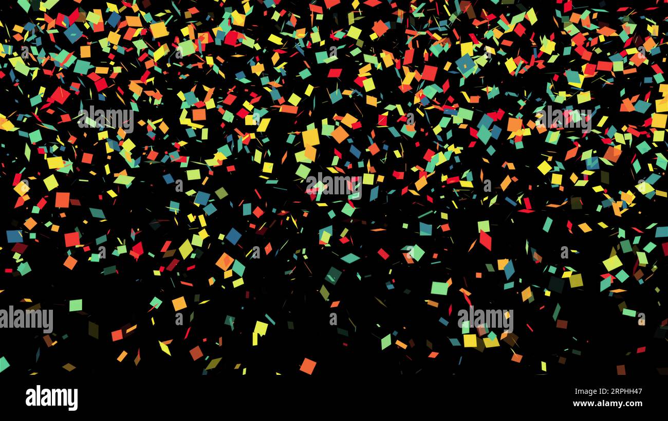 Abstract colorful confetti. Computer generated 3d render Stock Photo - Alamy