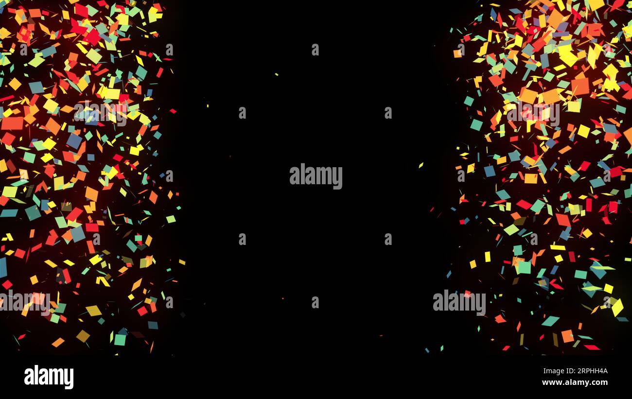 Abstract colorful confetti. Computer generated 3d render Stock Photo - Alamy