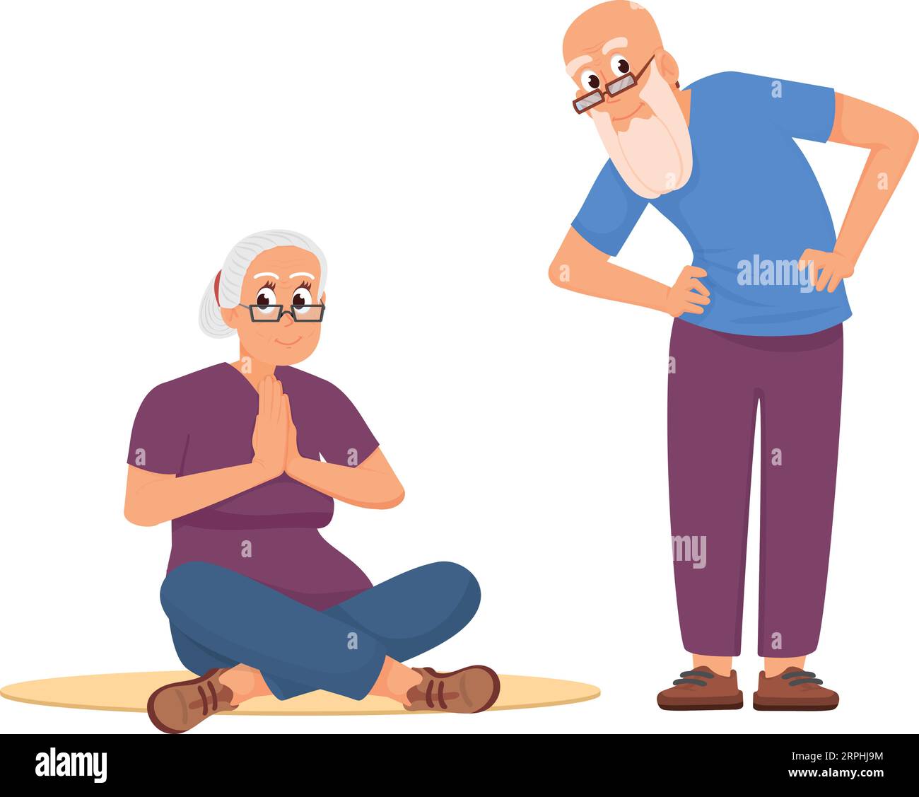 Old people workout. Happy seniors exercise together Stock Vector Image ... Old people workout. Happy seniors exercise together Stock Vector Image ...