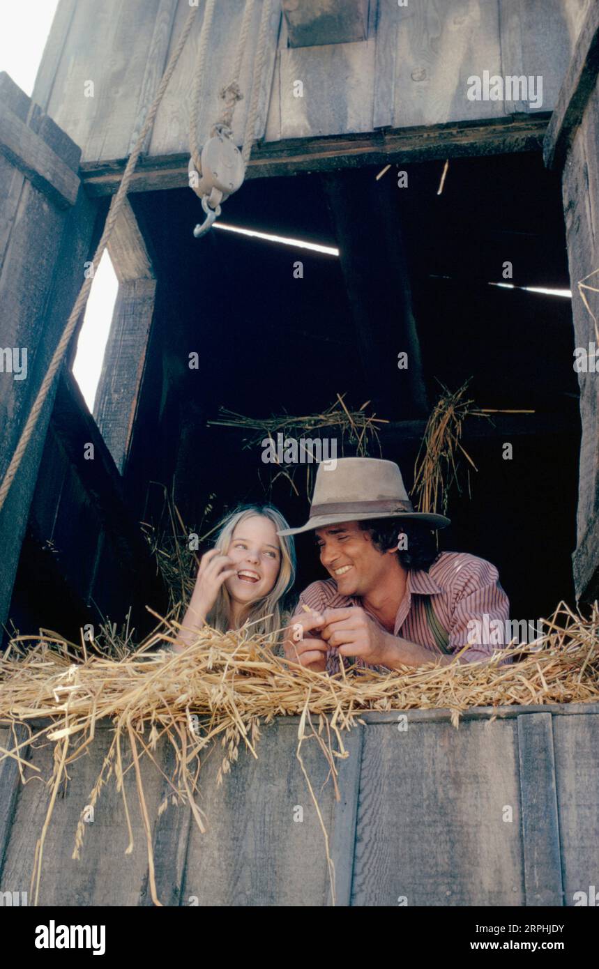 LITTLE HOUSE on the PRAIRIE Michael Landon Melissa Gilbert Stock Photo ...