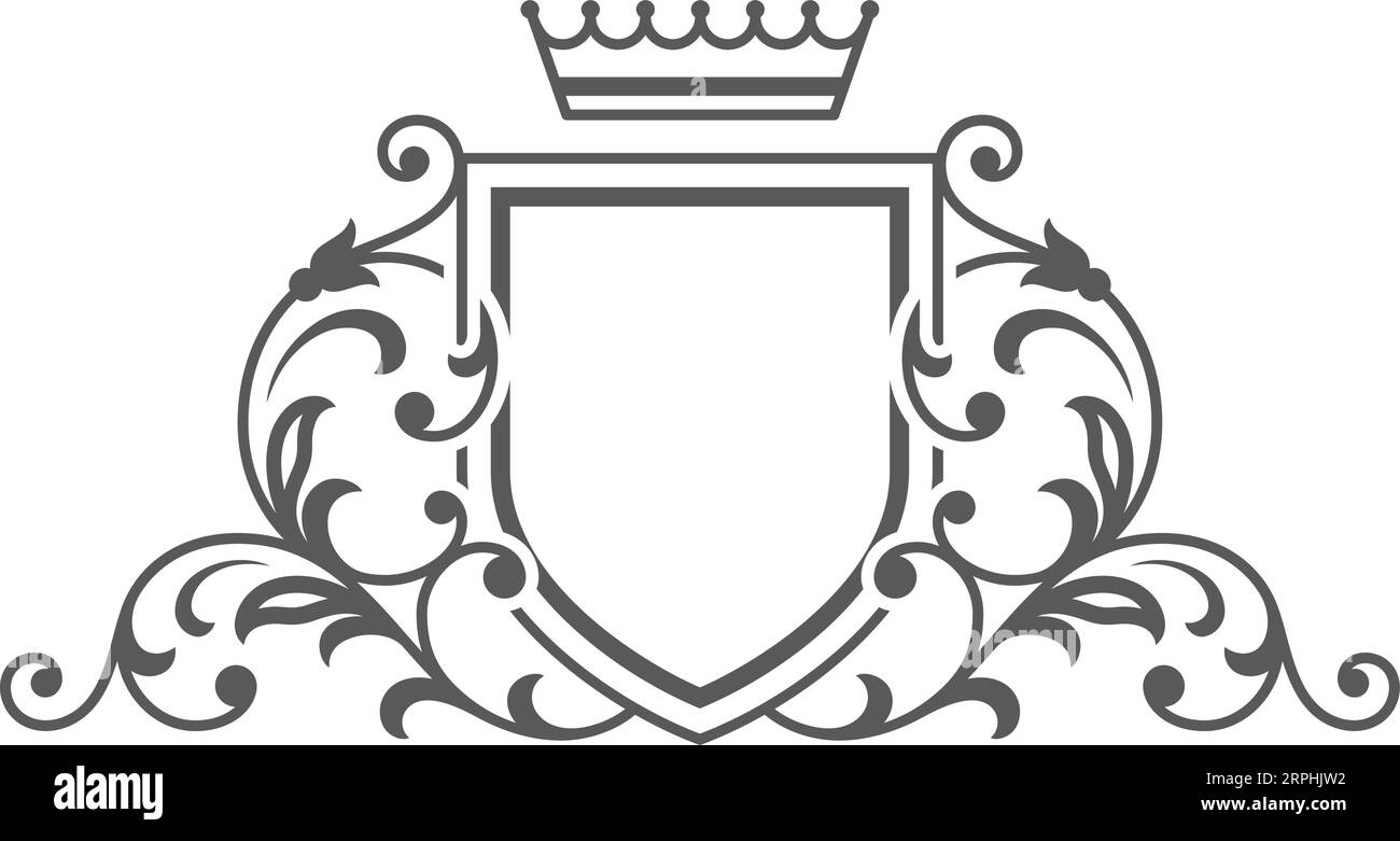 Luxury vintage ornate frame. Baroque floral monogram Stock Vector Image ...