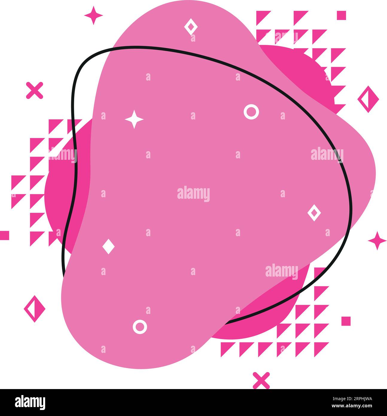 Fluid blank shape. Color liquid banner template Stock Vector Image ...