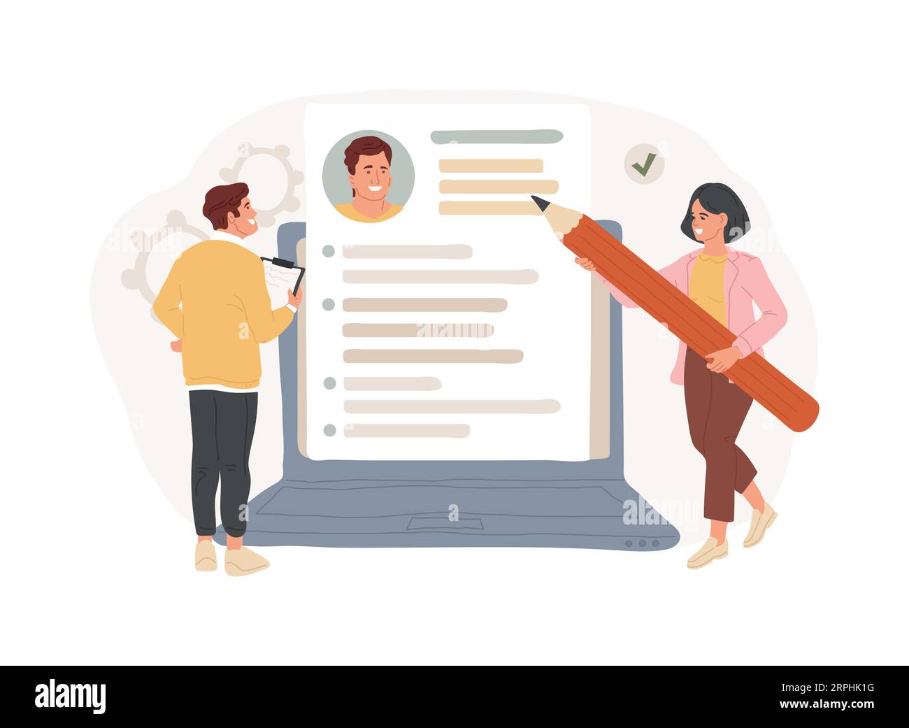 Resume writing service isolated concept vector illustration ...