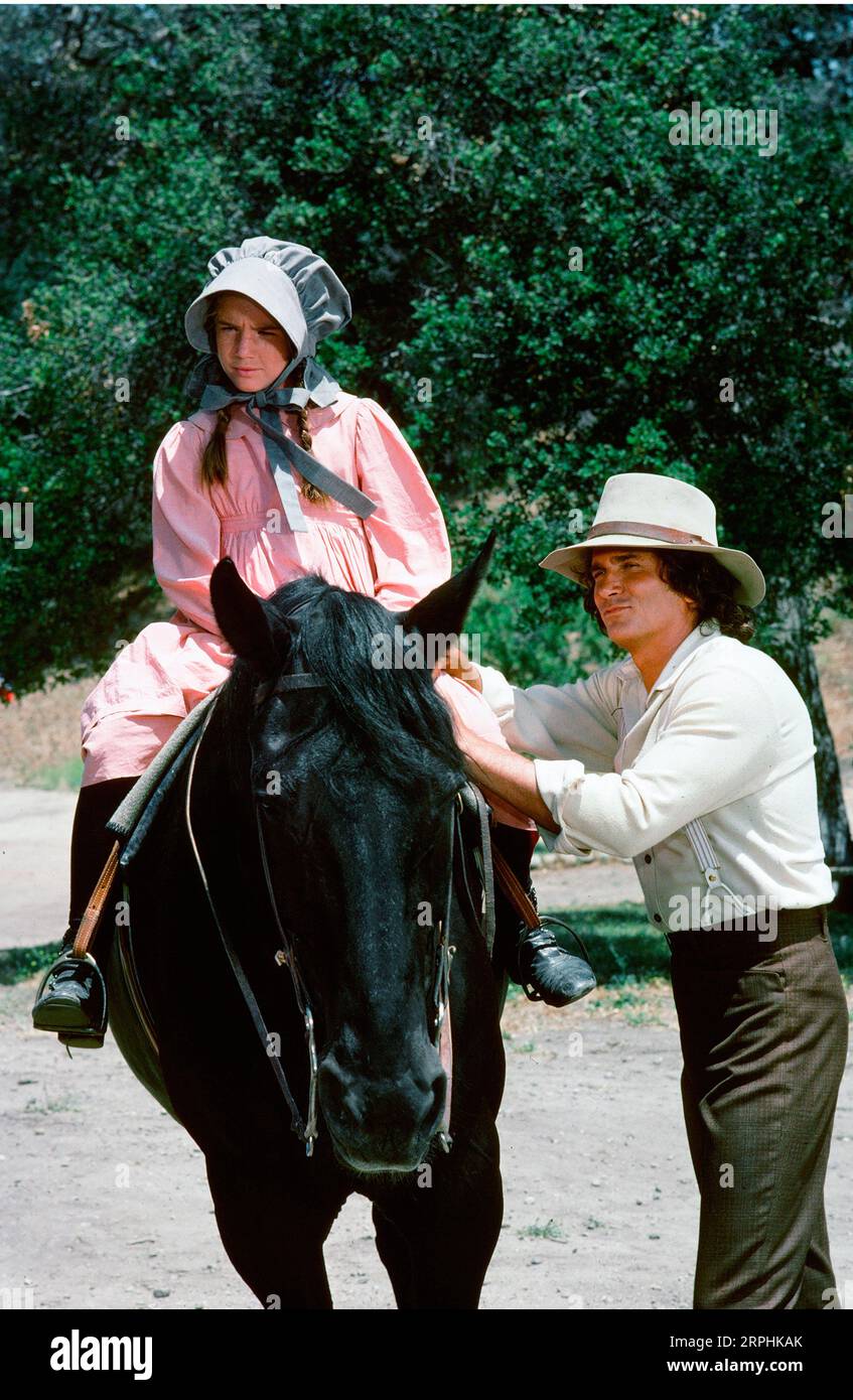 LITTLE HOUSE on the PRAIRIE Michael Landon Melissa Gilbert Stock Photo ...