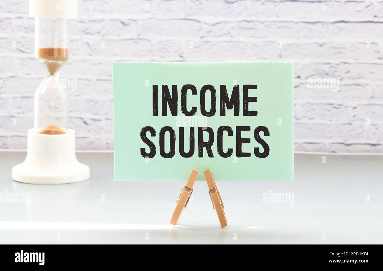 Sources of income hi-res stock photography and images - Alamy