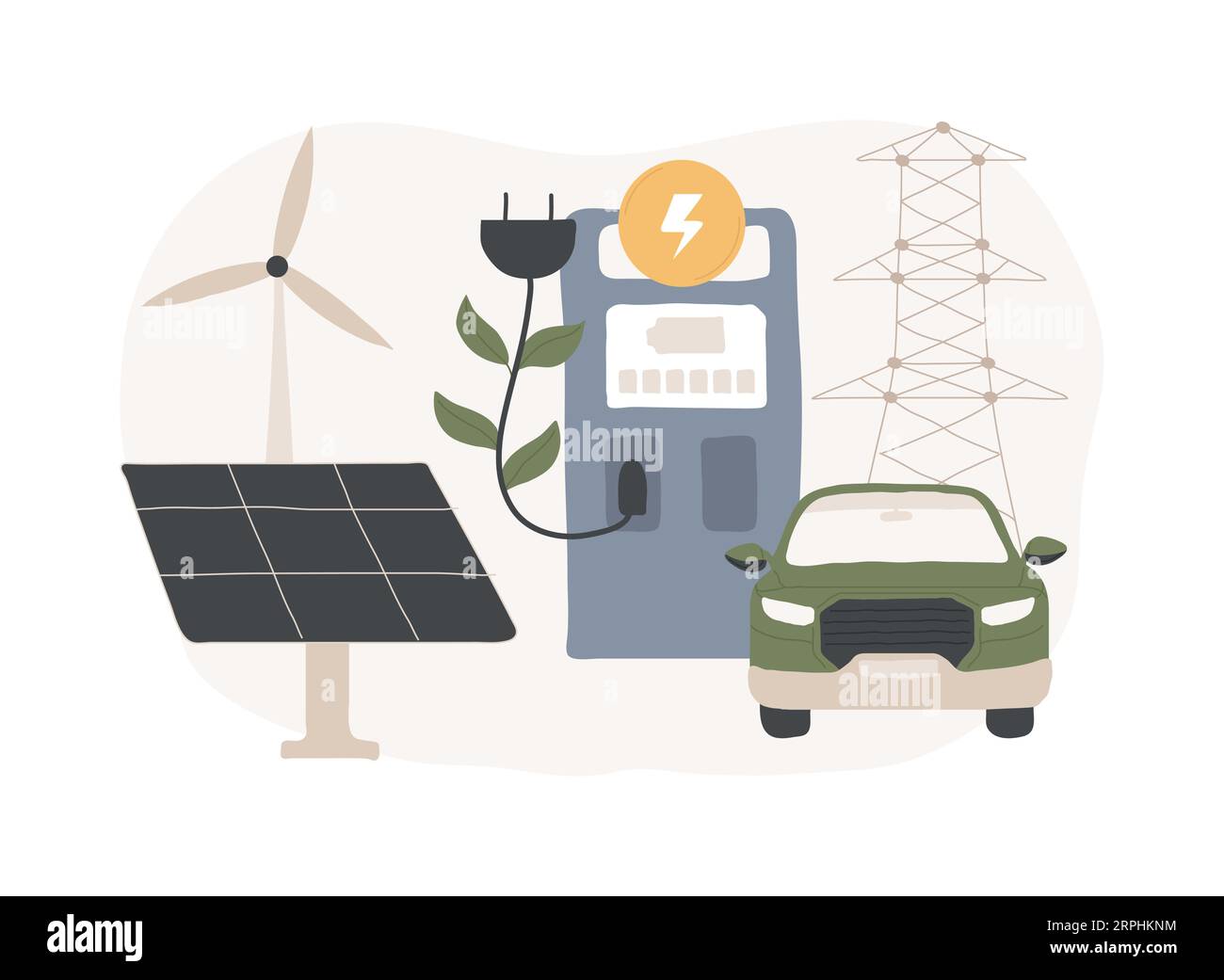 Alternative fuel isolated concept vector illustration. Advanced fuels ...