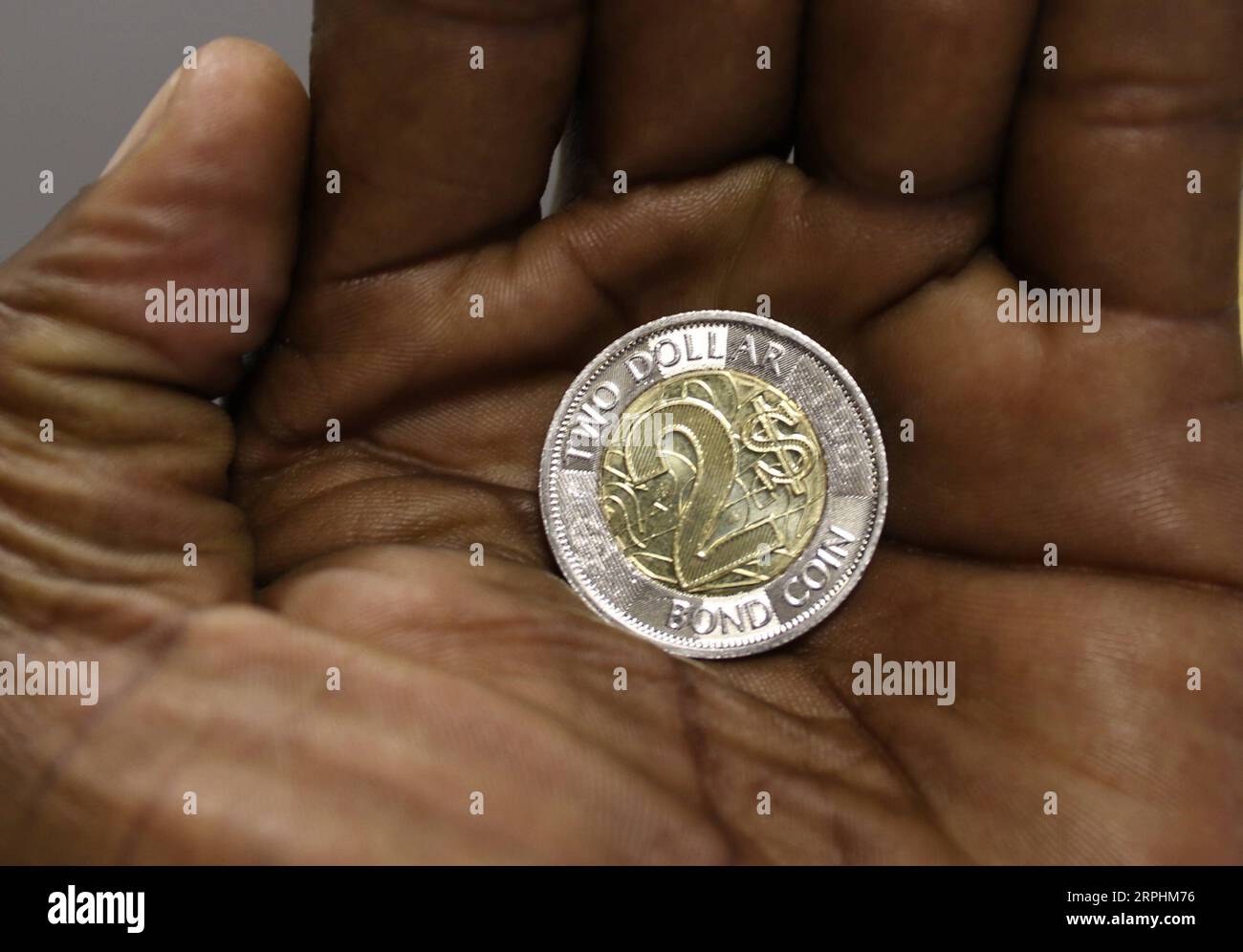 Zimbabwean bond coins hi-res stock photography and images - Alamy