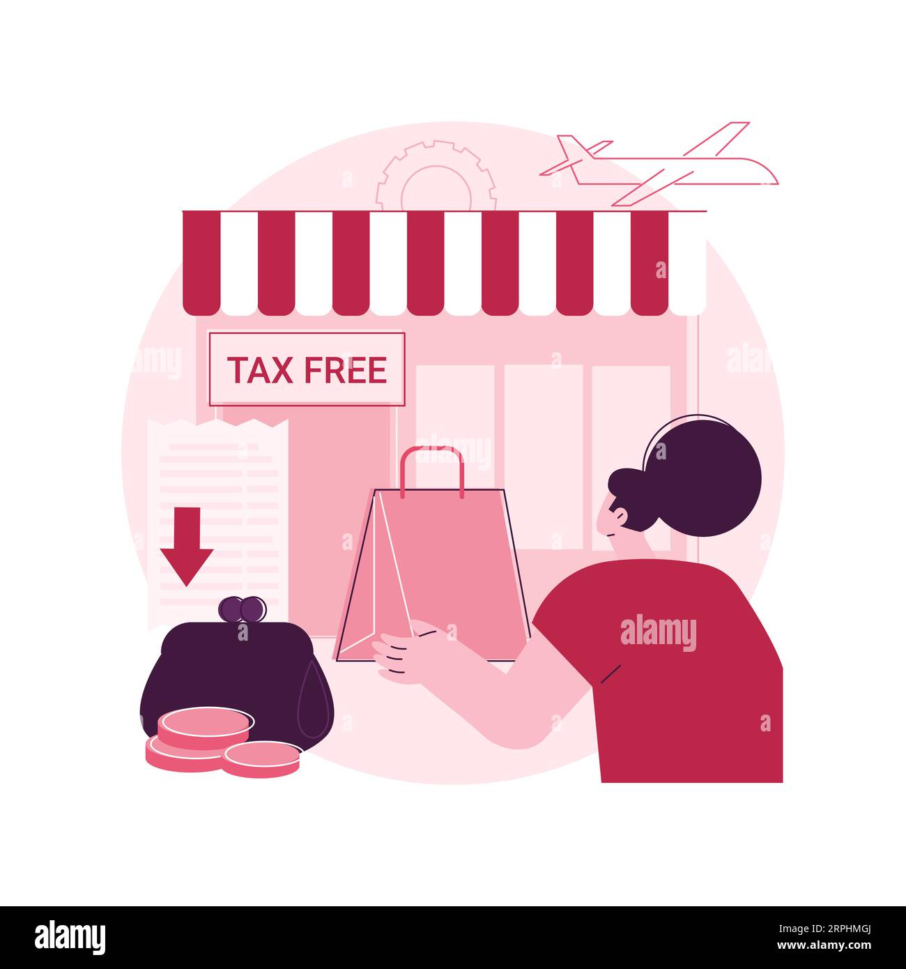 Shopping vat Stock Vector Images - Alamy