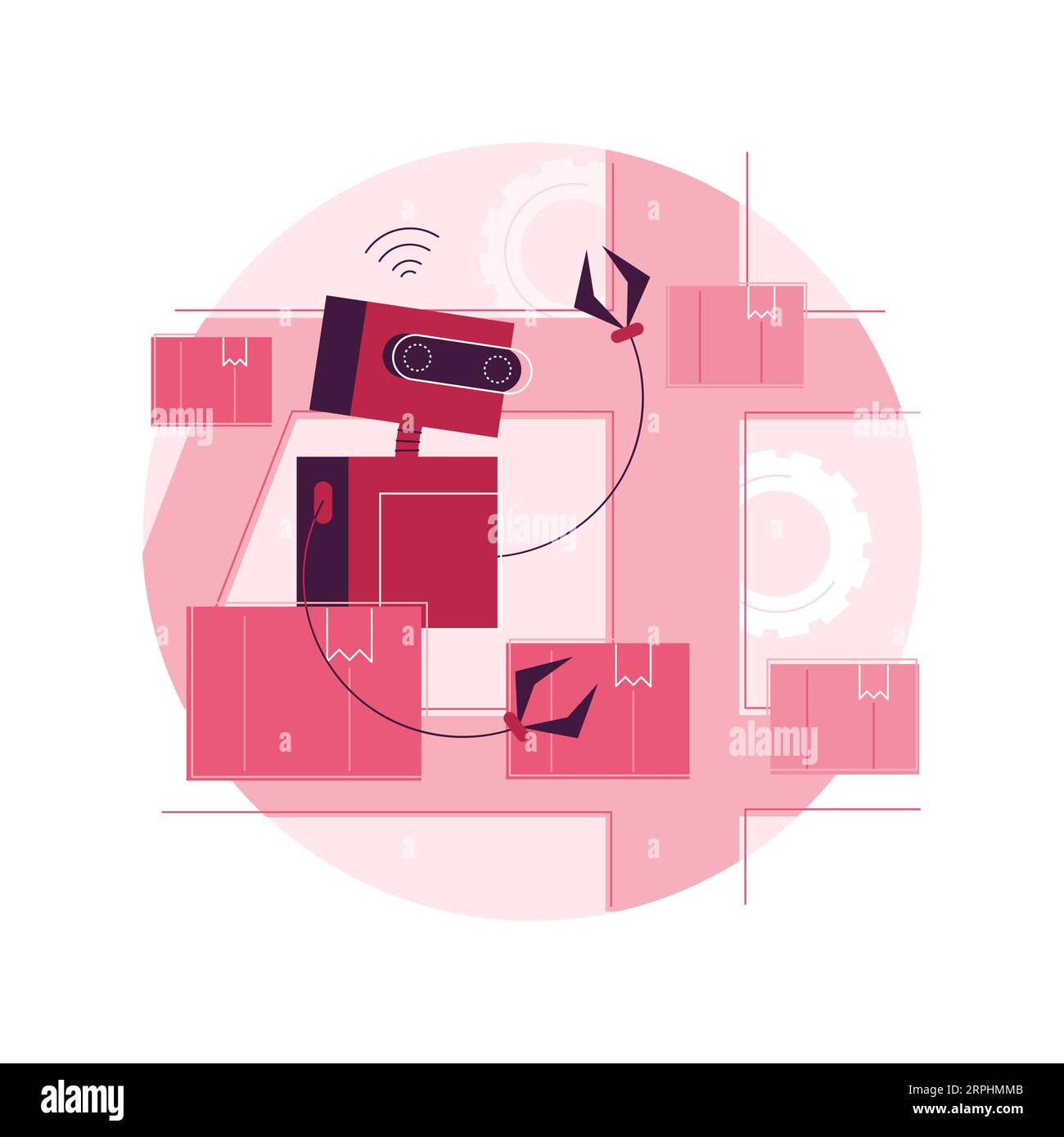 Sortation Systems Abstract Concept Vector Illustration Product