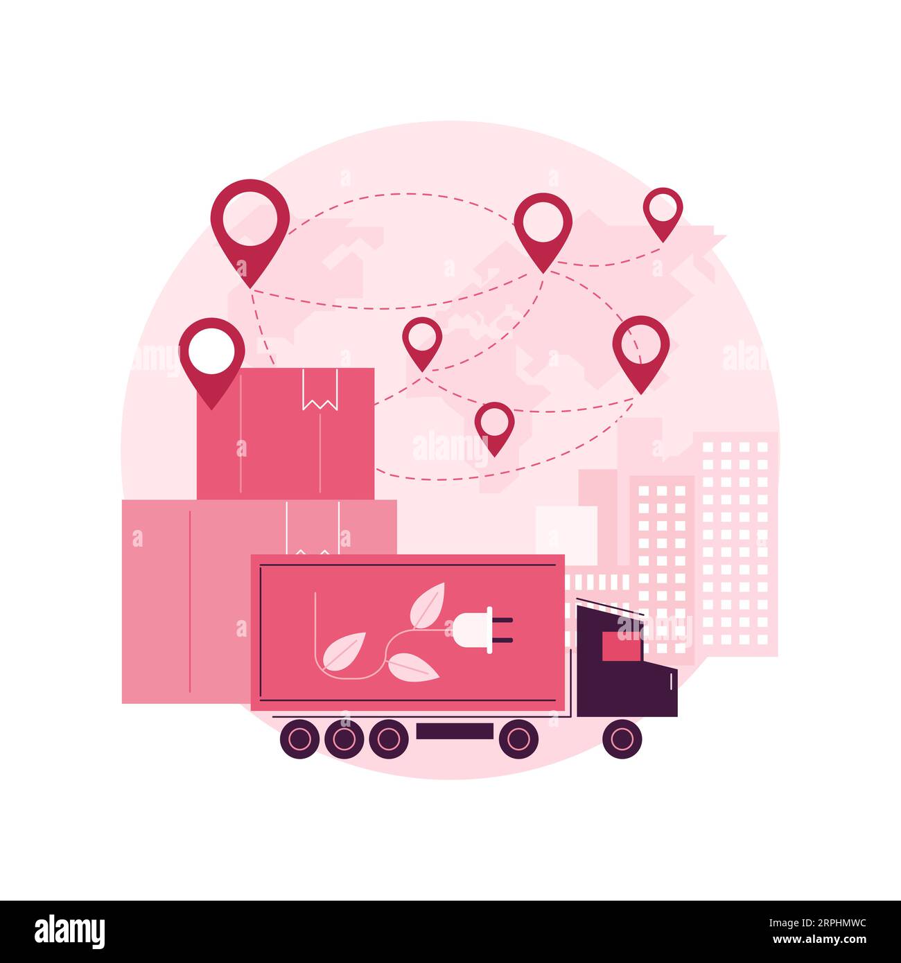 Electric pickup truck battery Stock Vector Images - Alamy