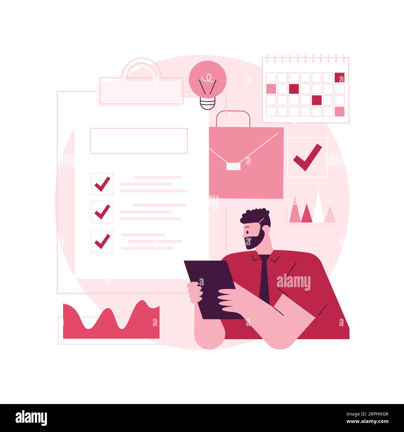 Project planning abstract concept vector illustration. Project plan ...
