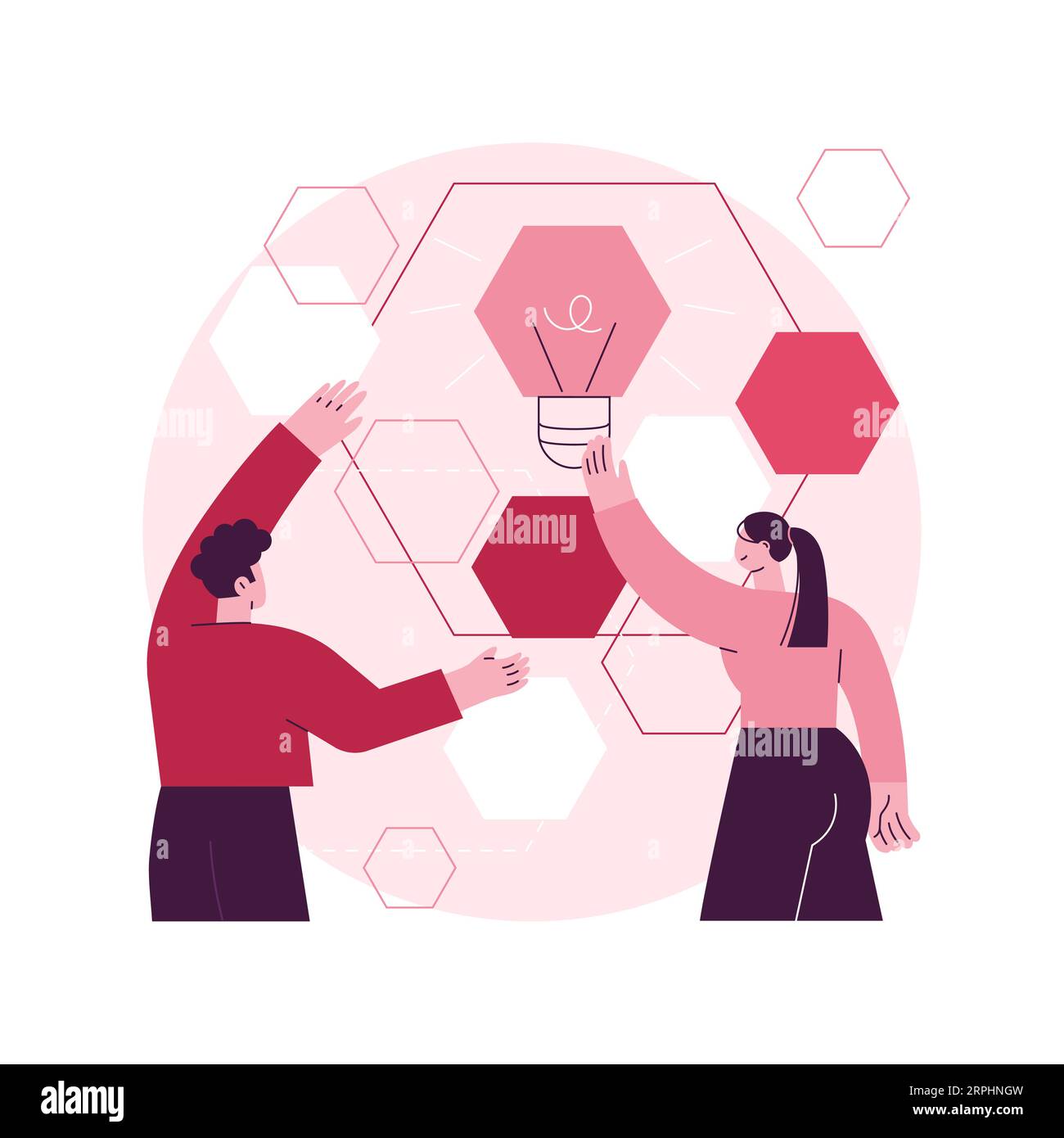 Design Structure Matrix Abstract Concept Vector Illustration Project Visual Representation