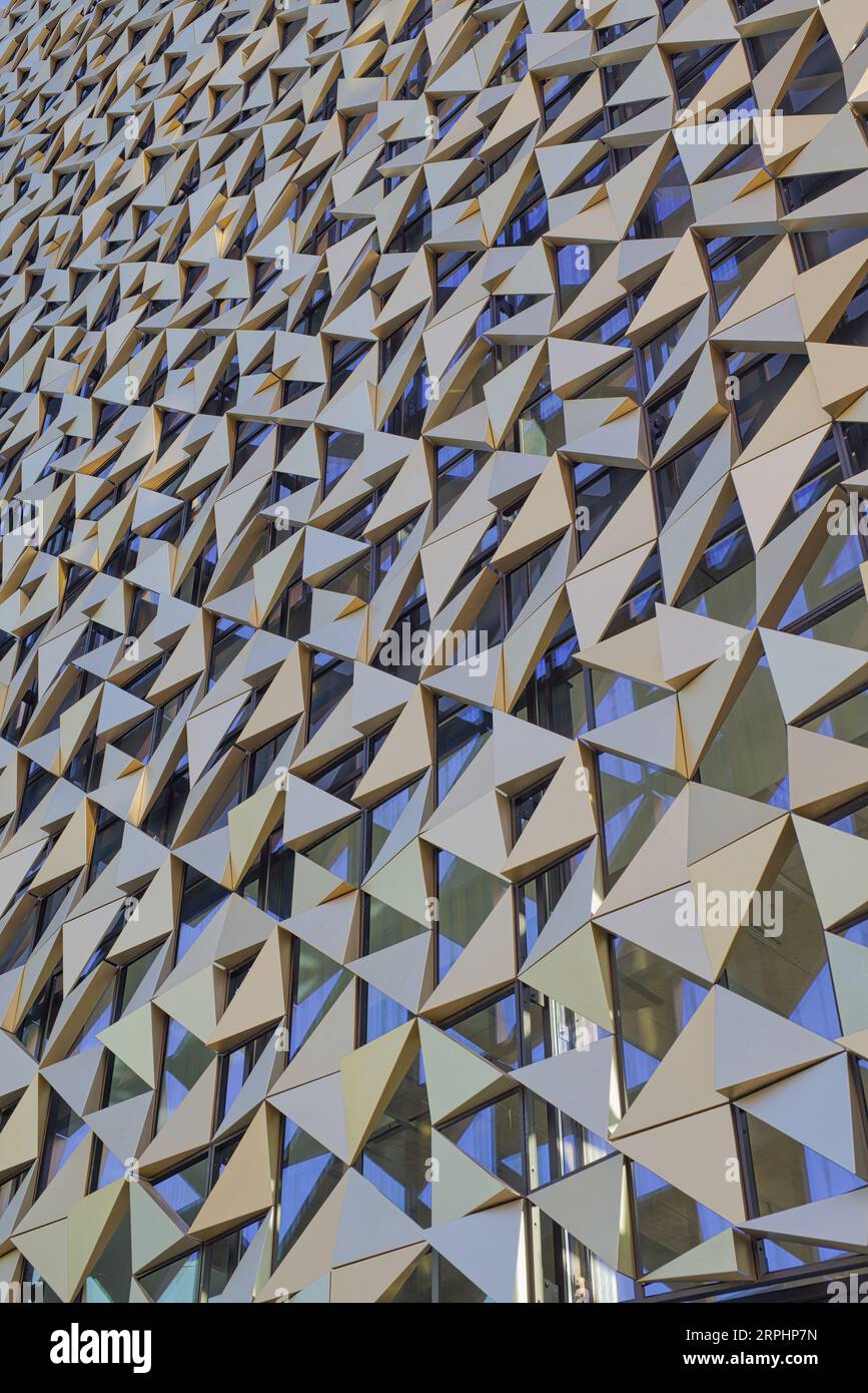 Modern Triangular Architecture in Tirana's City Center Stock Photo - Alamy