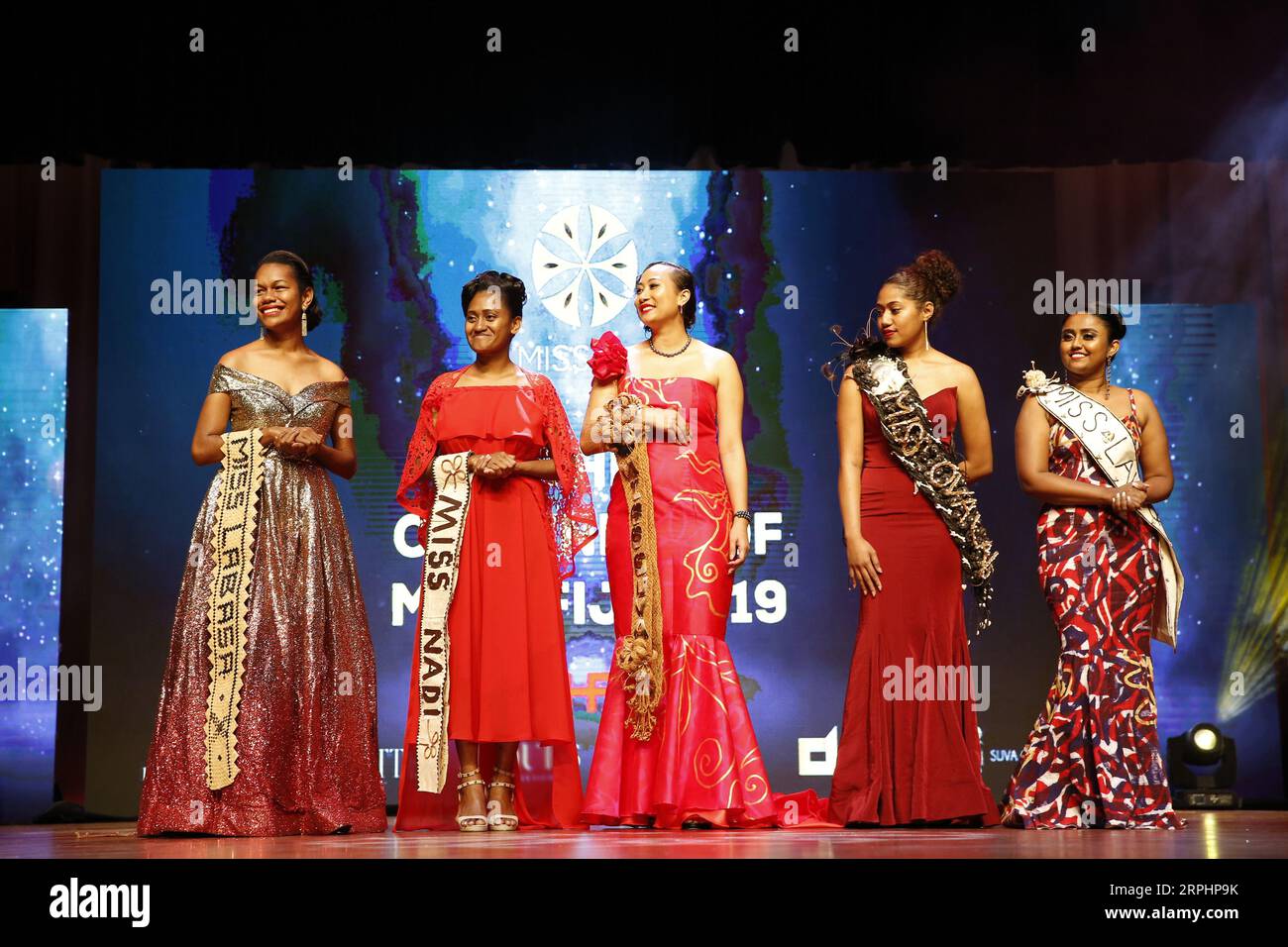 191115 -- SUVA, Nov. 15, 2019 -- Contestants are seen during the 2019 ...