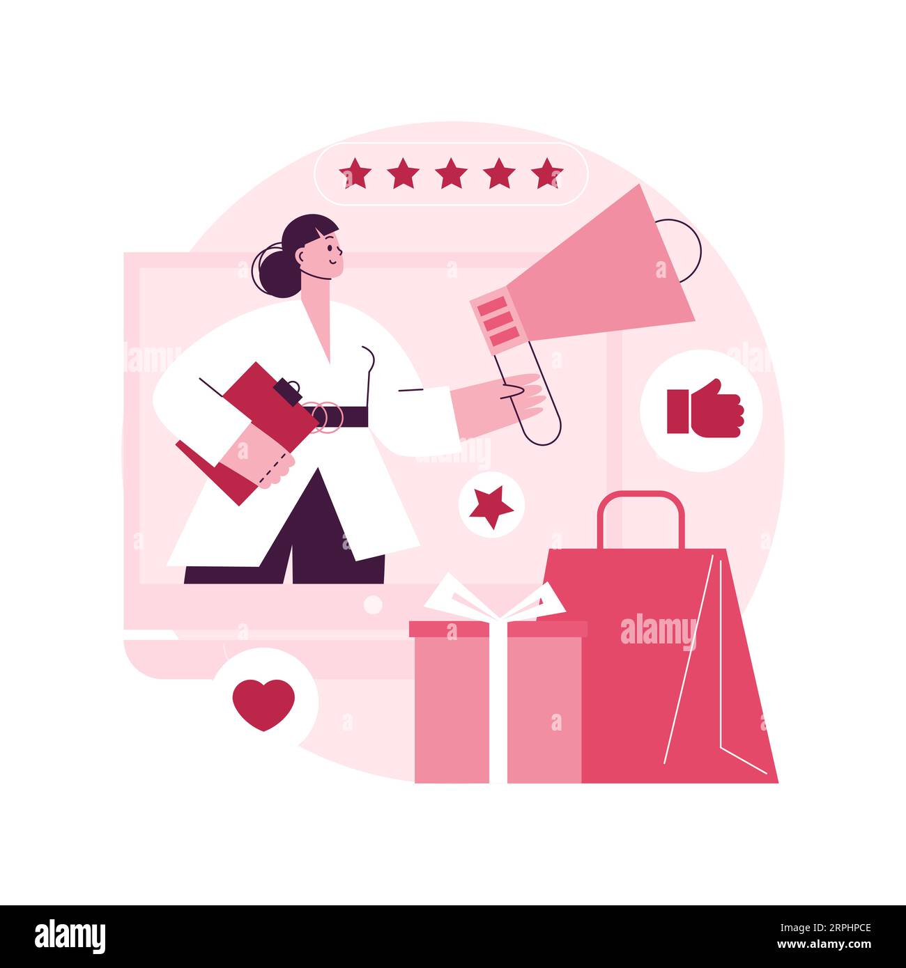 Brand ambassador abstract concept vector illustration. Official brand ...