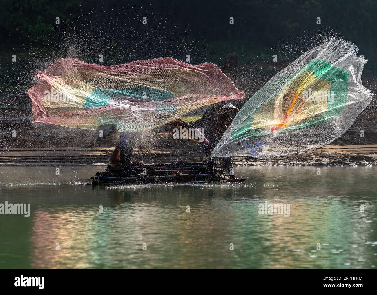 Fishing at Pedu’s lake located at Kedah state of Malaysia Stock Photo ...