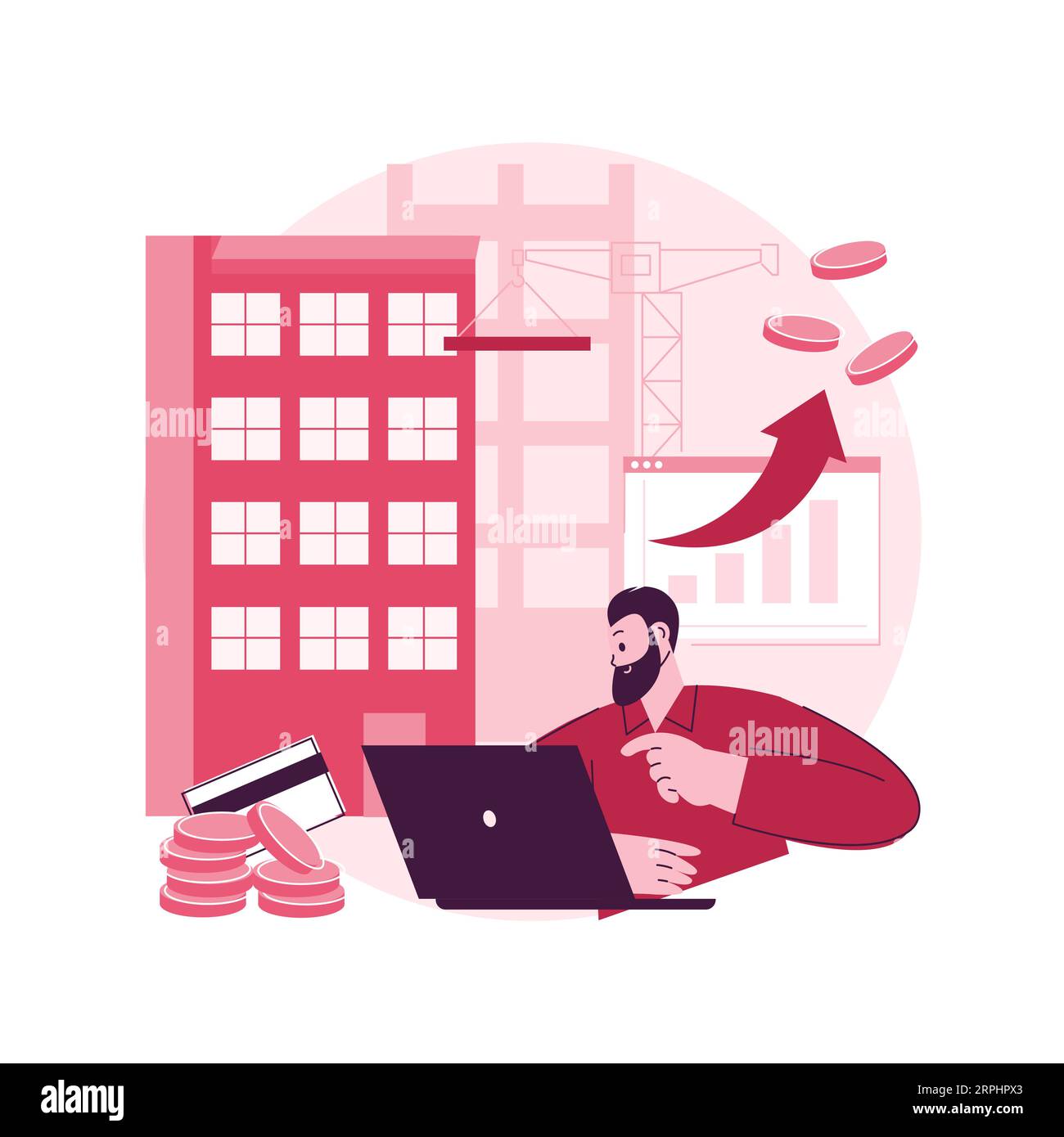 Building investment abstract concept vector illustration. Residential ...