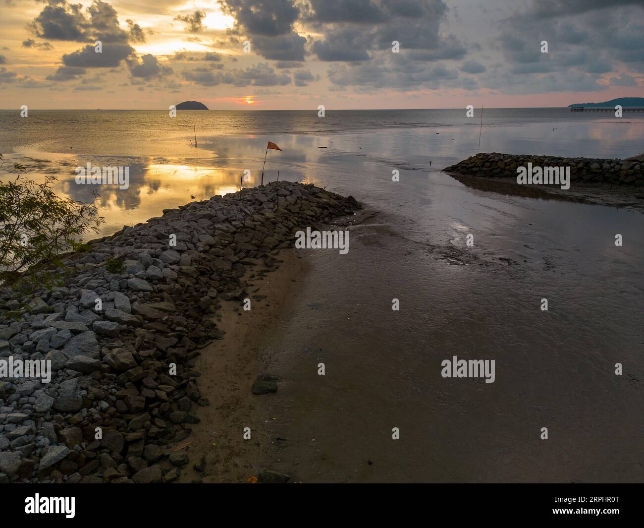 Arieal view of fishing port located at Kedah state of Malaysia Stock ...