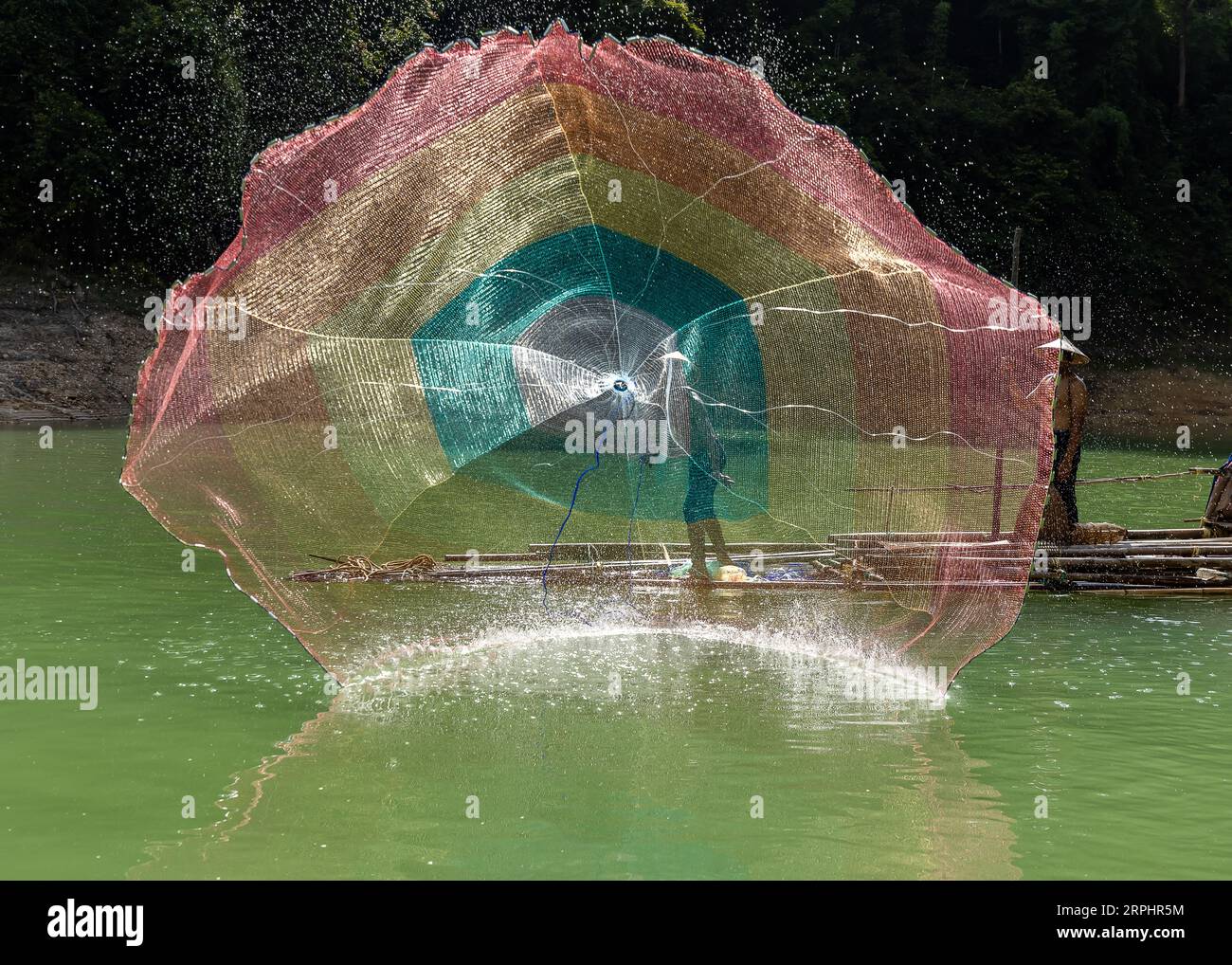 Fishing at Pedu’s lake located at Kedah state of Malaysia Stock Photo ...